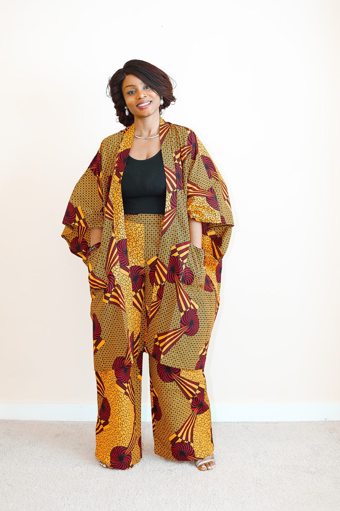 African Print Kimono | Etsy