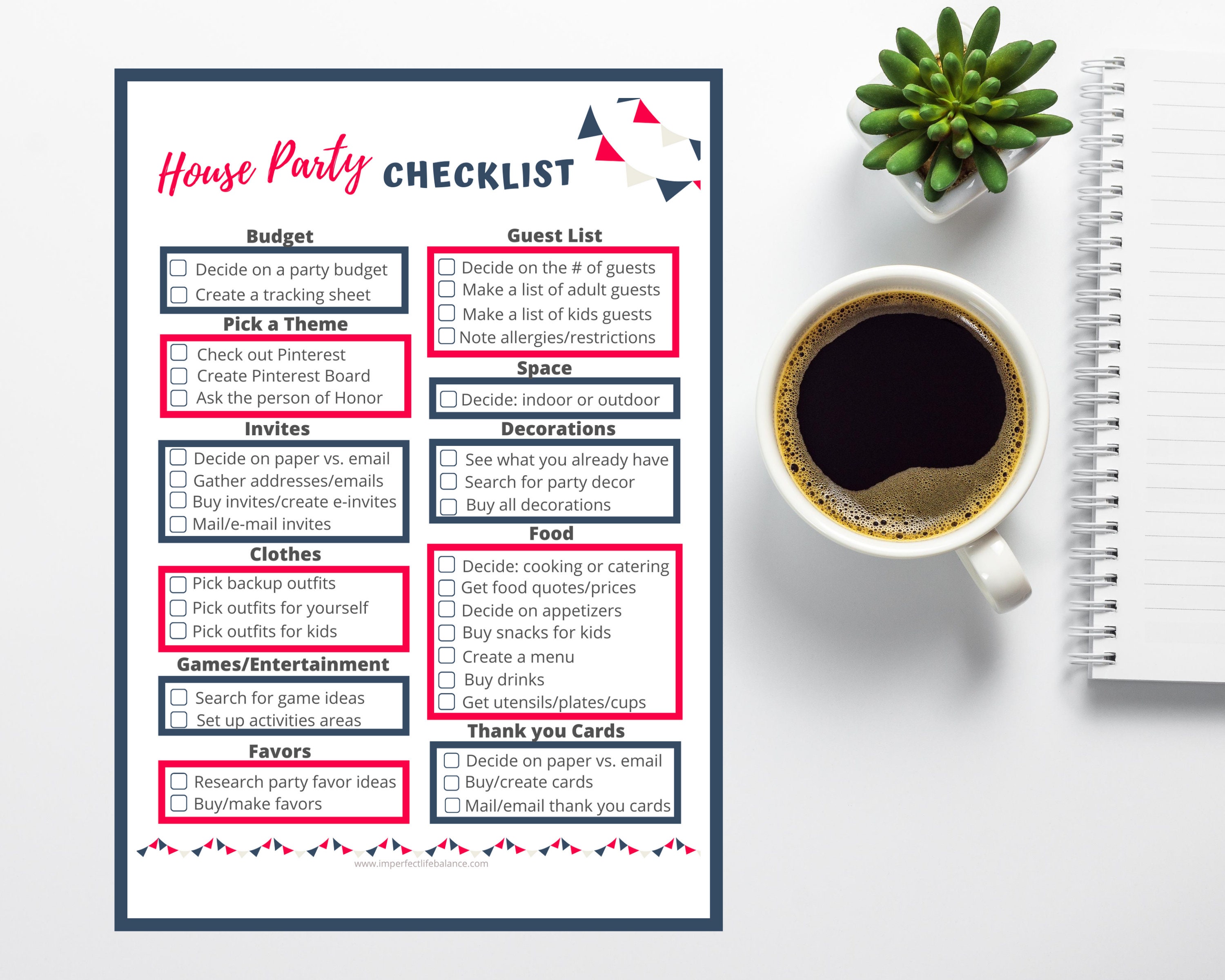 House Party Checklist Etsy House Party Checklist Etsy