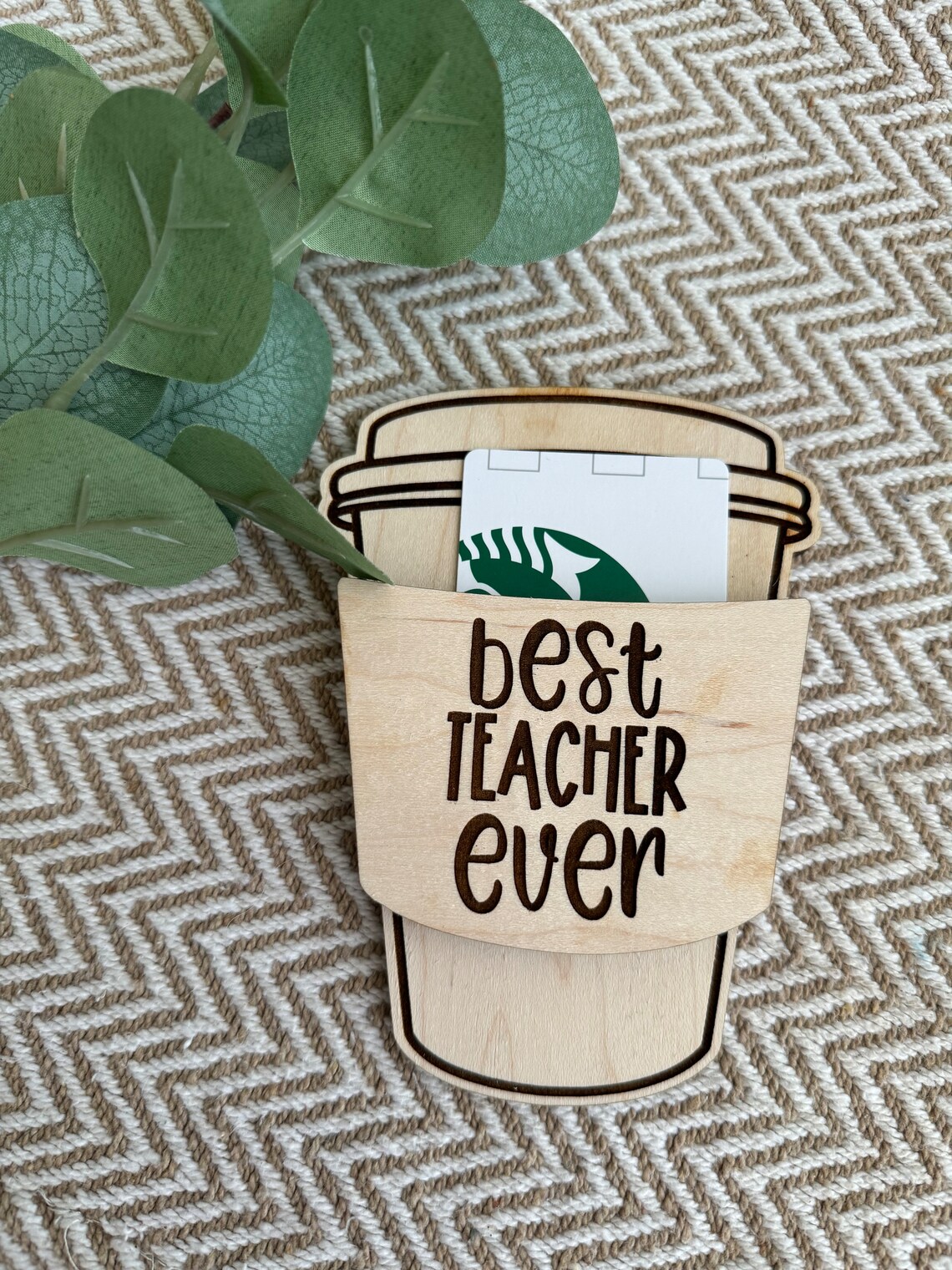Wooden Gift Card Holder/teacher Appreciation Gift/handmade/laser ...