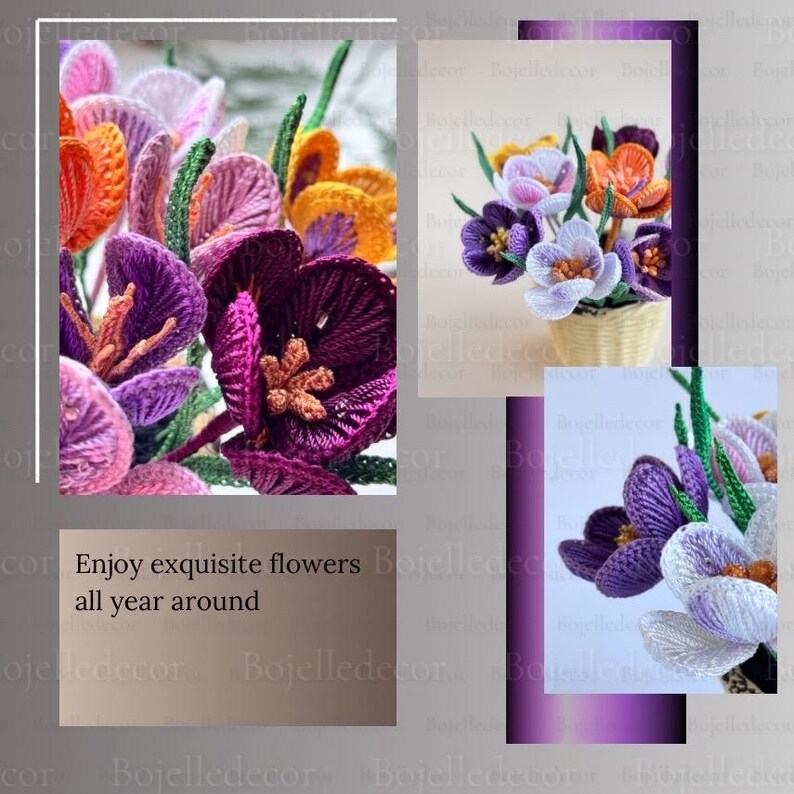 Crochet Crocus Pattern: Amigurumi Flower Vase (PDF Pattern) - Etsy