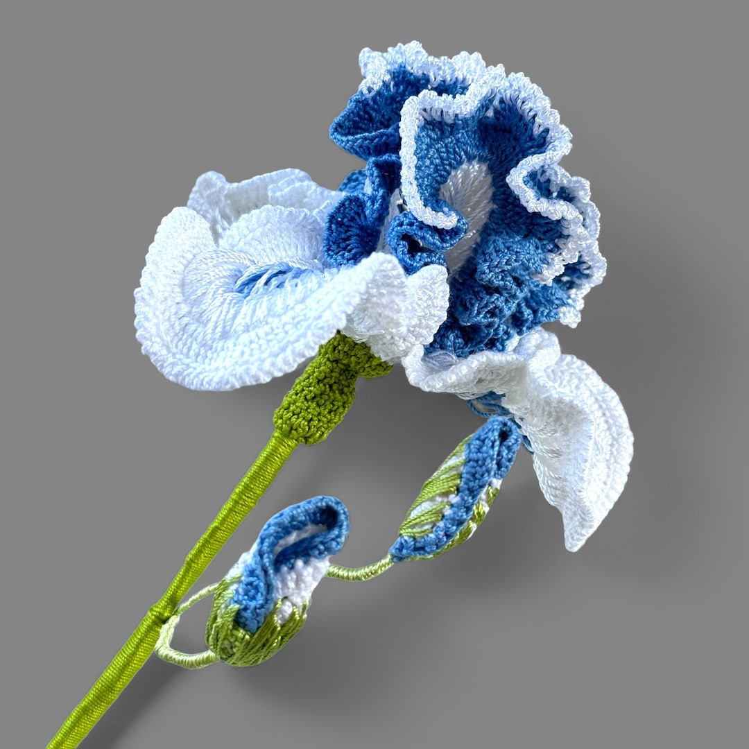 Iris Crochet Pattern PDF Crochet Flower Amigurumi Tutorial Digital ...