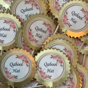 Qabool Hai Cupcake Toppers, Ramadan Topper, Eid Mubarak Toppers, Qabool ...