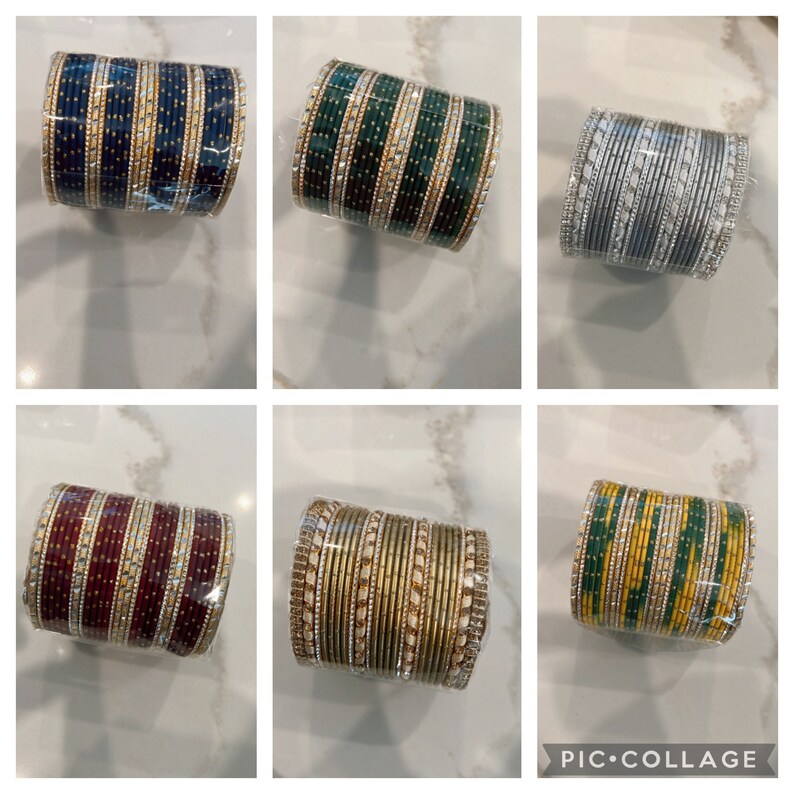 Metal Bangles | Indian Wedding Favors | Mehndi Decor | Size 2.8 - Etsy