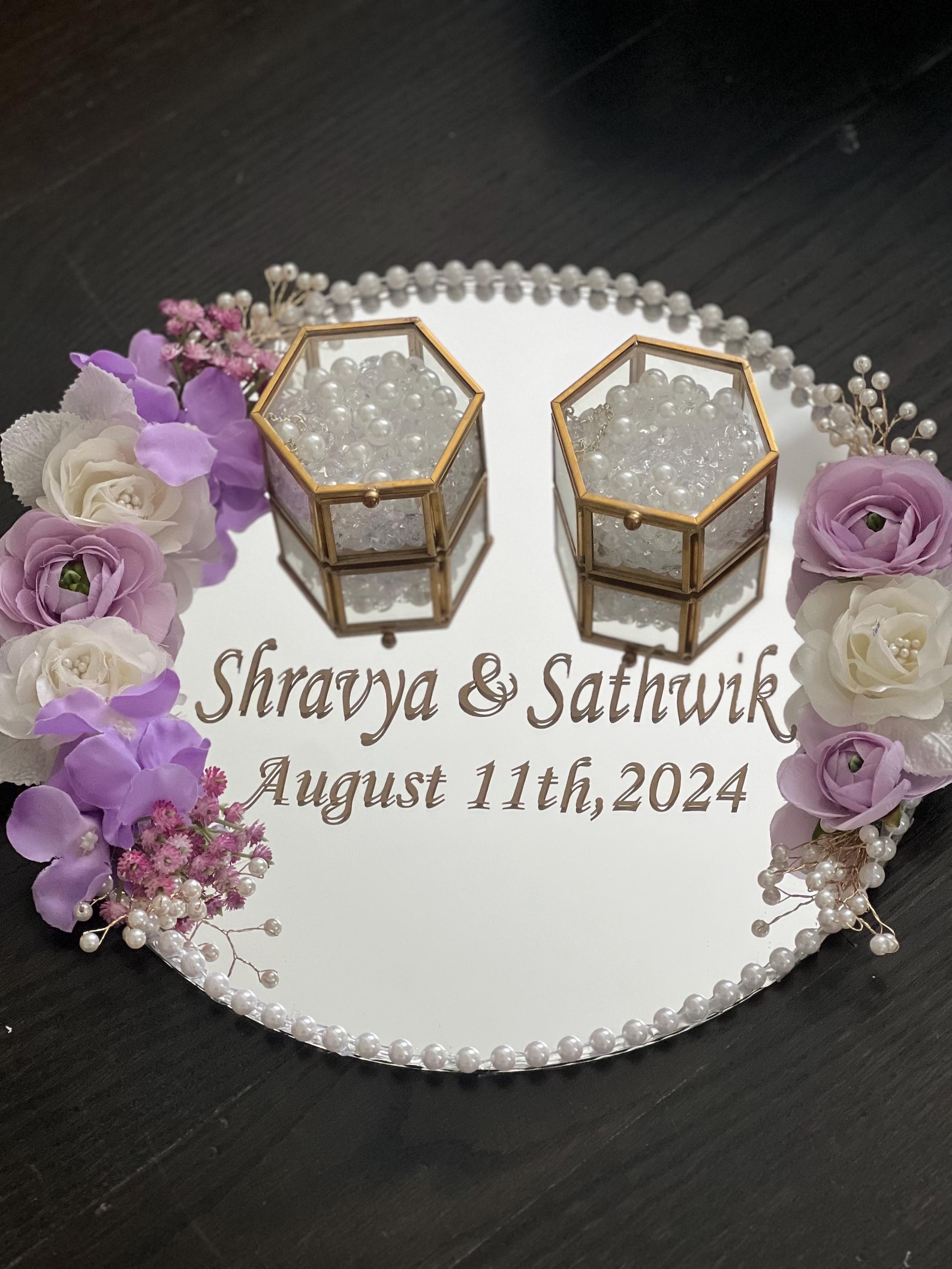 Ring Tray Wedding Ring Tray Nikkah Tray Nikkah Gifts Muslim Wedding ...