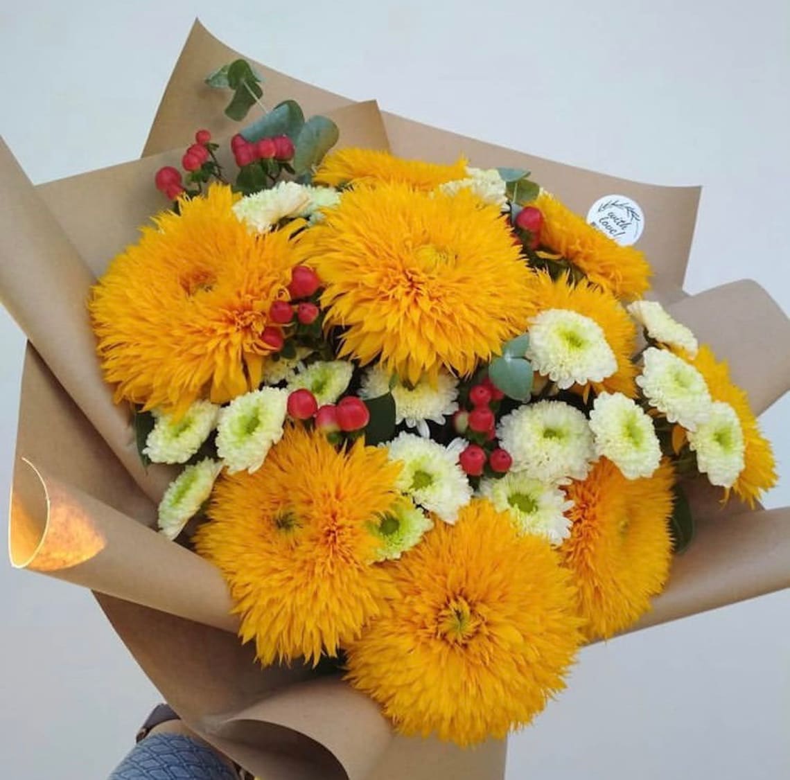 30 Oso De Peluche Girasol Organic Open Pollination Flower Etsy