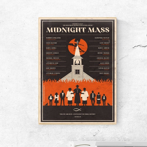Midnight Mass Poster Be Not Afraid Art Print Minimalist - Etsy
