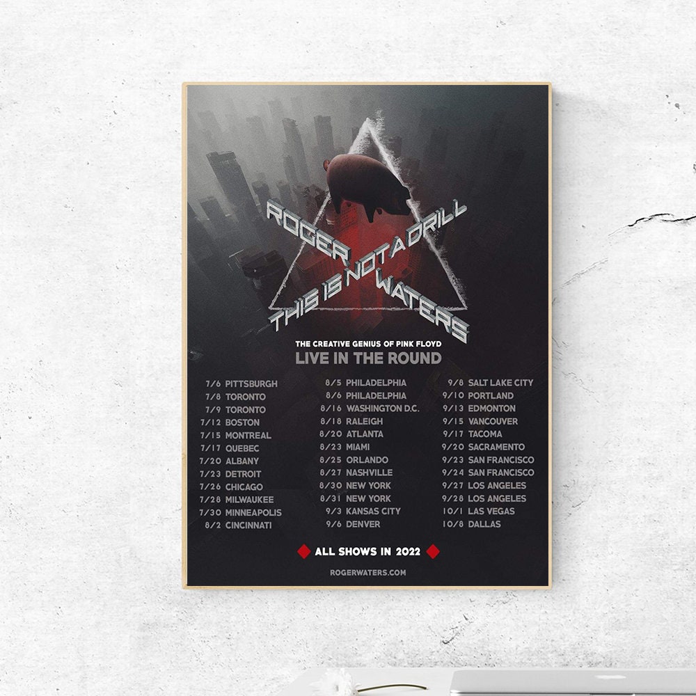 Roger Waters 2022 This is Not a Drill Concert Tour Poster sold by Tring ...