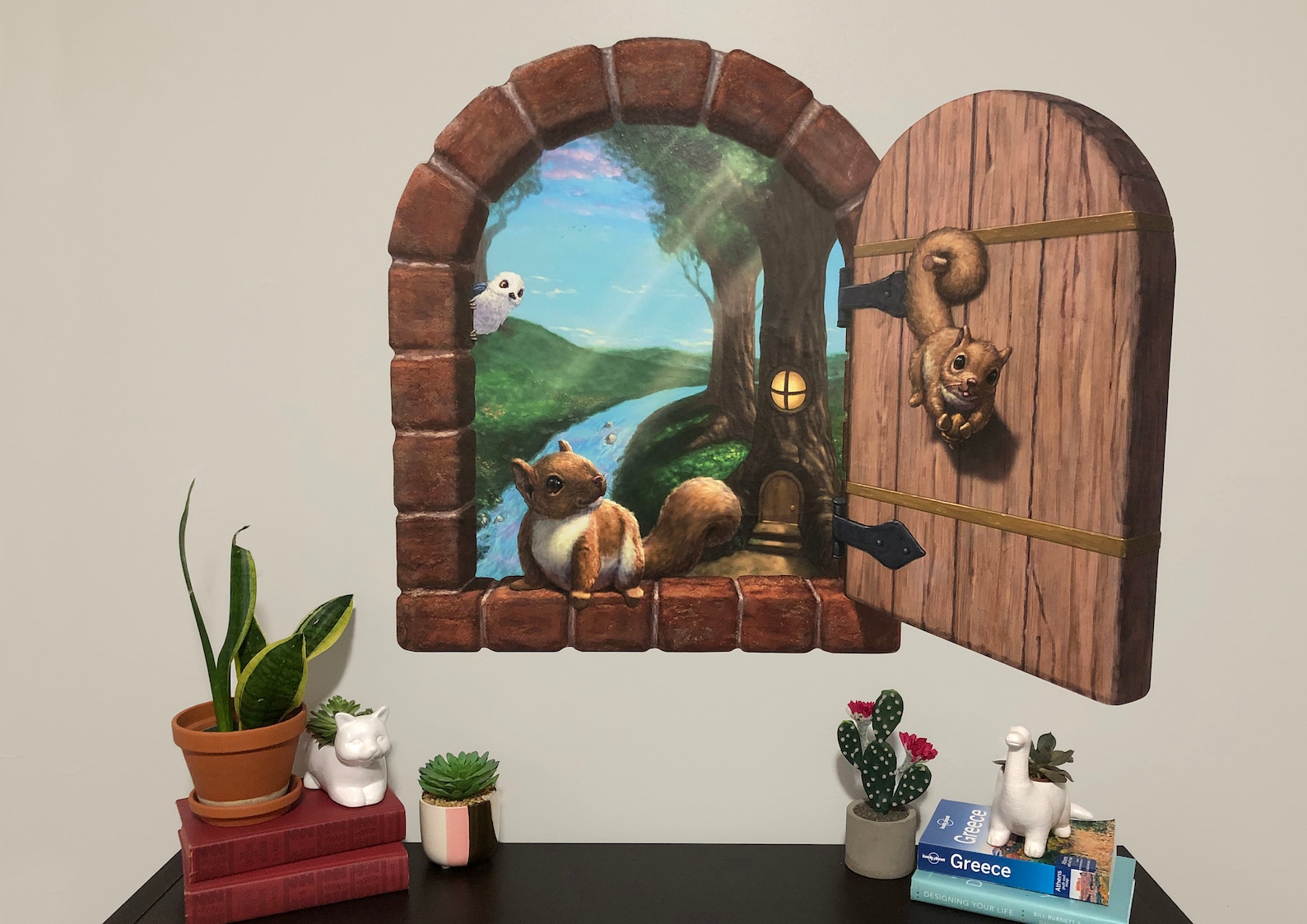 Enchanted Forest 3D Wall Mural Art for Kids Rooms and Play Rooms ...