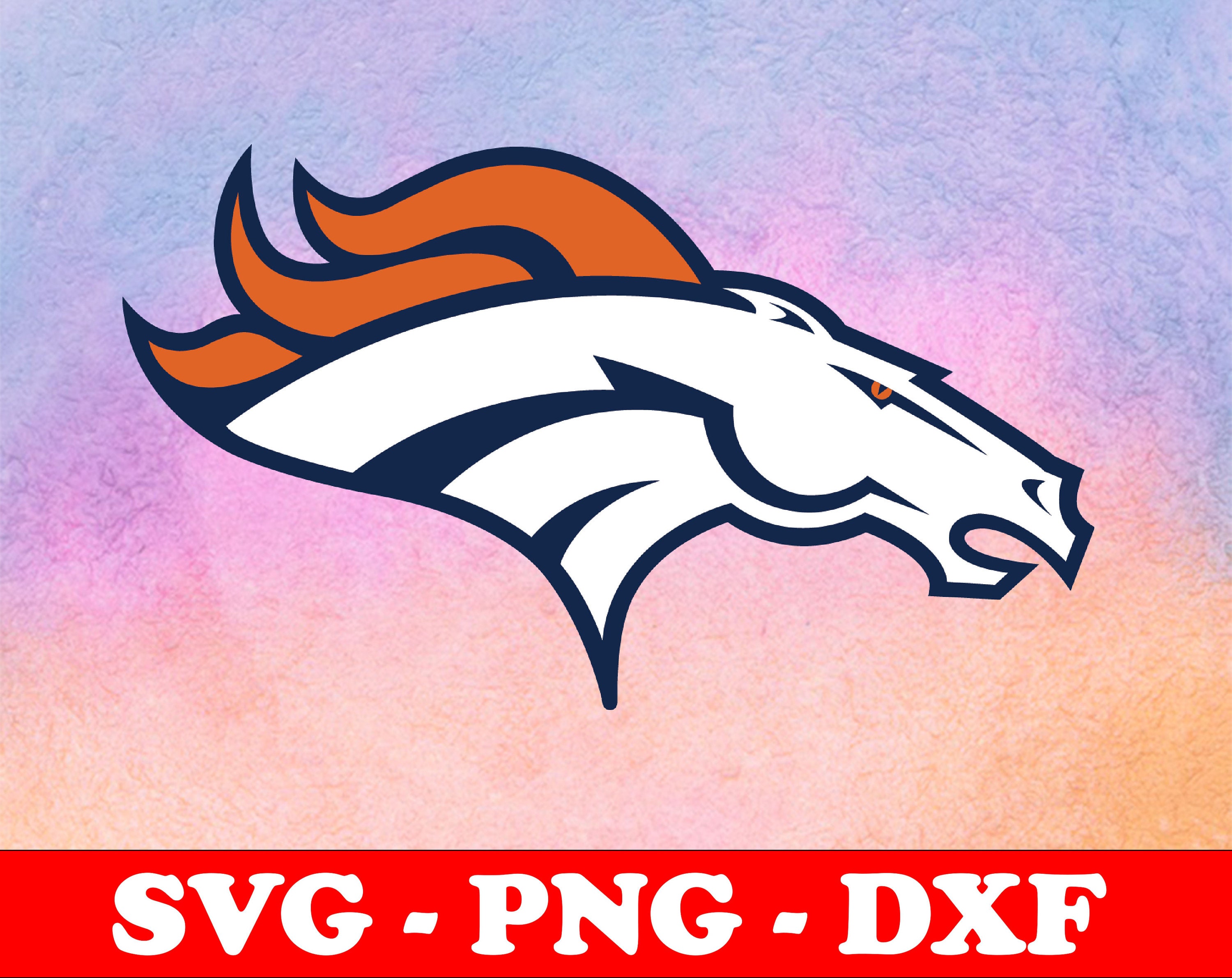 Denver Broncos logo svg png dxf NFL football logo svg | Etsy