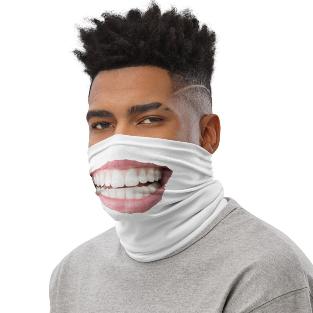 Smiling Face Mask - Etsy