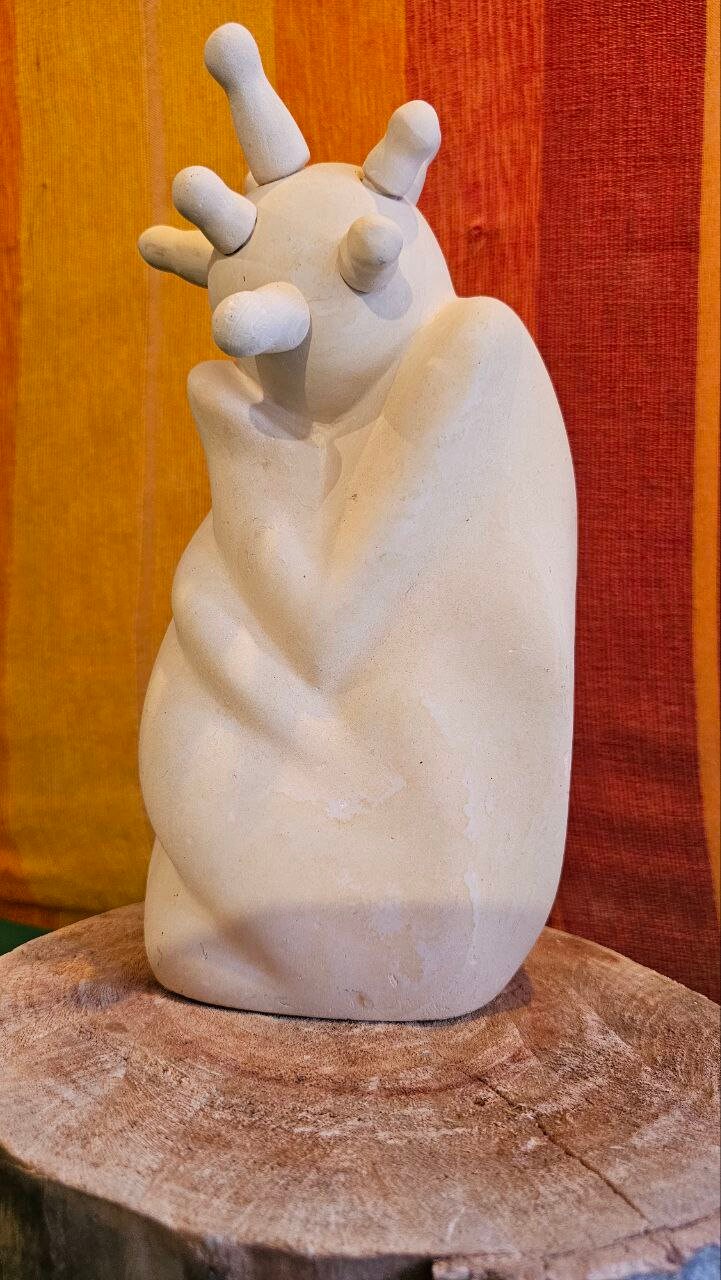 Carving Body With Complex Head, Contemplation in the Time of Corona - Etsy
