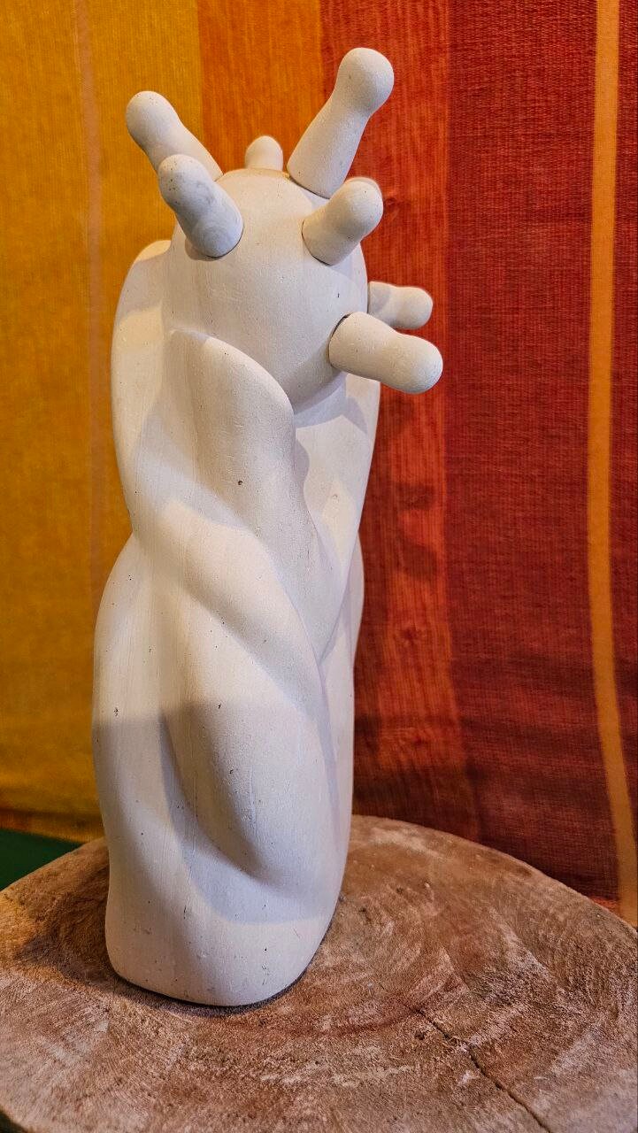 Carving Body With Complex Head, Contemplation in the Time of Corona - Etsy