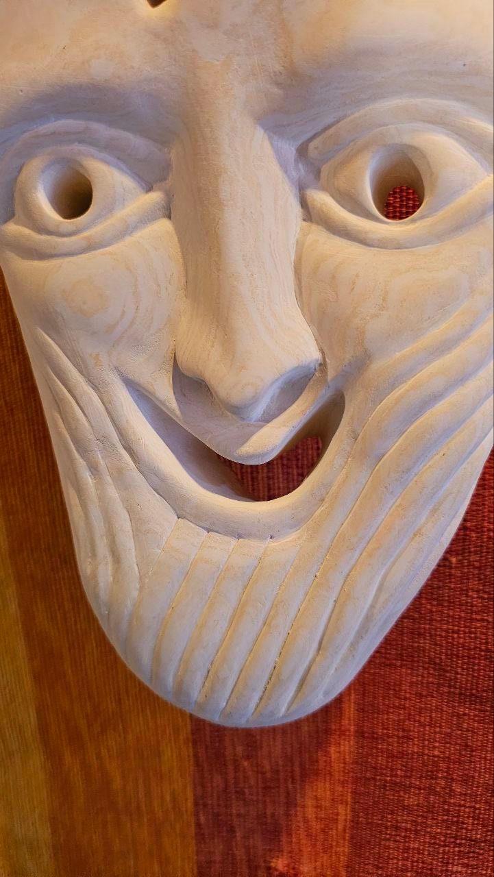 Smiling Face Carved Into Solid Stone, Handicraft, Home Decor - Etsy