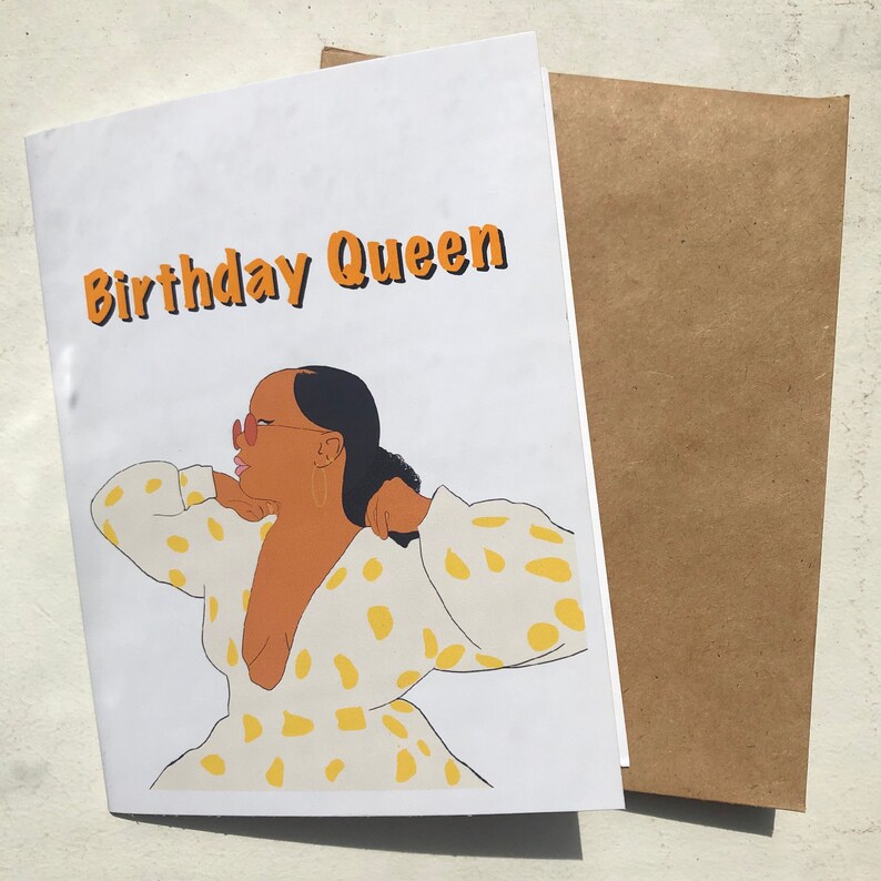 Birthday Queen Happy Birthday Greeting Card - Etsy