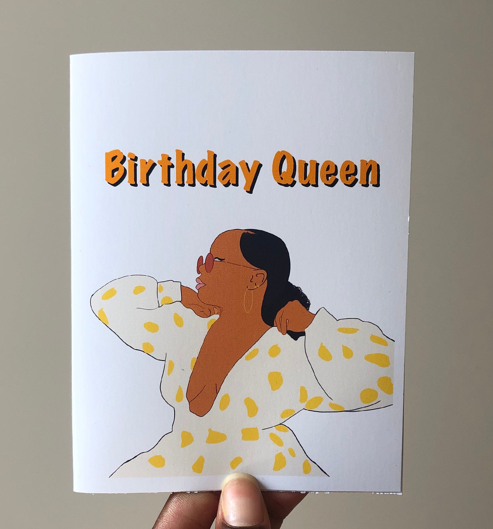 Birthday Queen Happy Birthday Greeting Card - Etsy