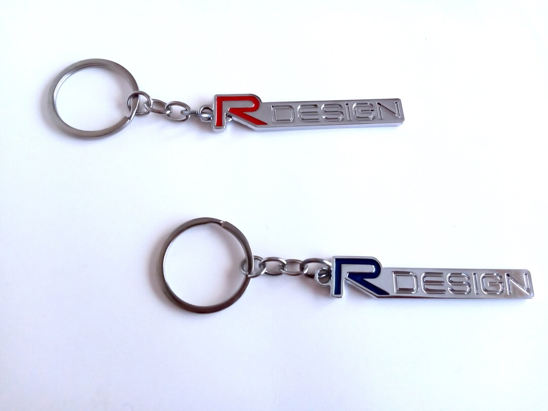 Volvo R-design Keychain High Quality Metal Blue or Red. - Etsy