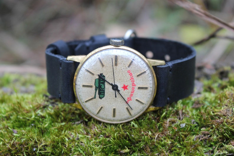 Soviet Watch, Raketa Gold Plated, Officer Watch With Tank, Commander ...