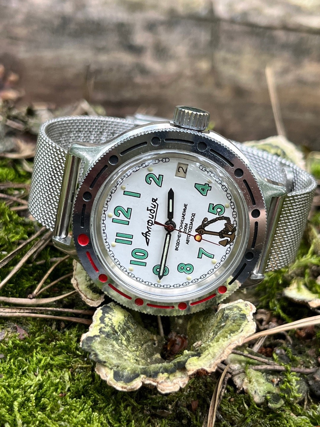 Vostok Komandirskie Amphibian Vintage Mens Watch A Submarine