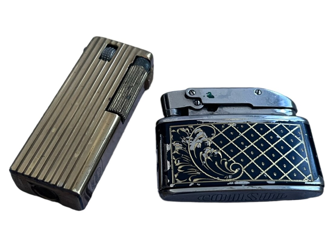 Set X 2 Vintage Lighters: Shell and Consul - Etsy