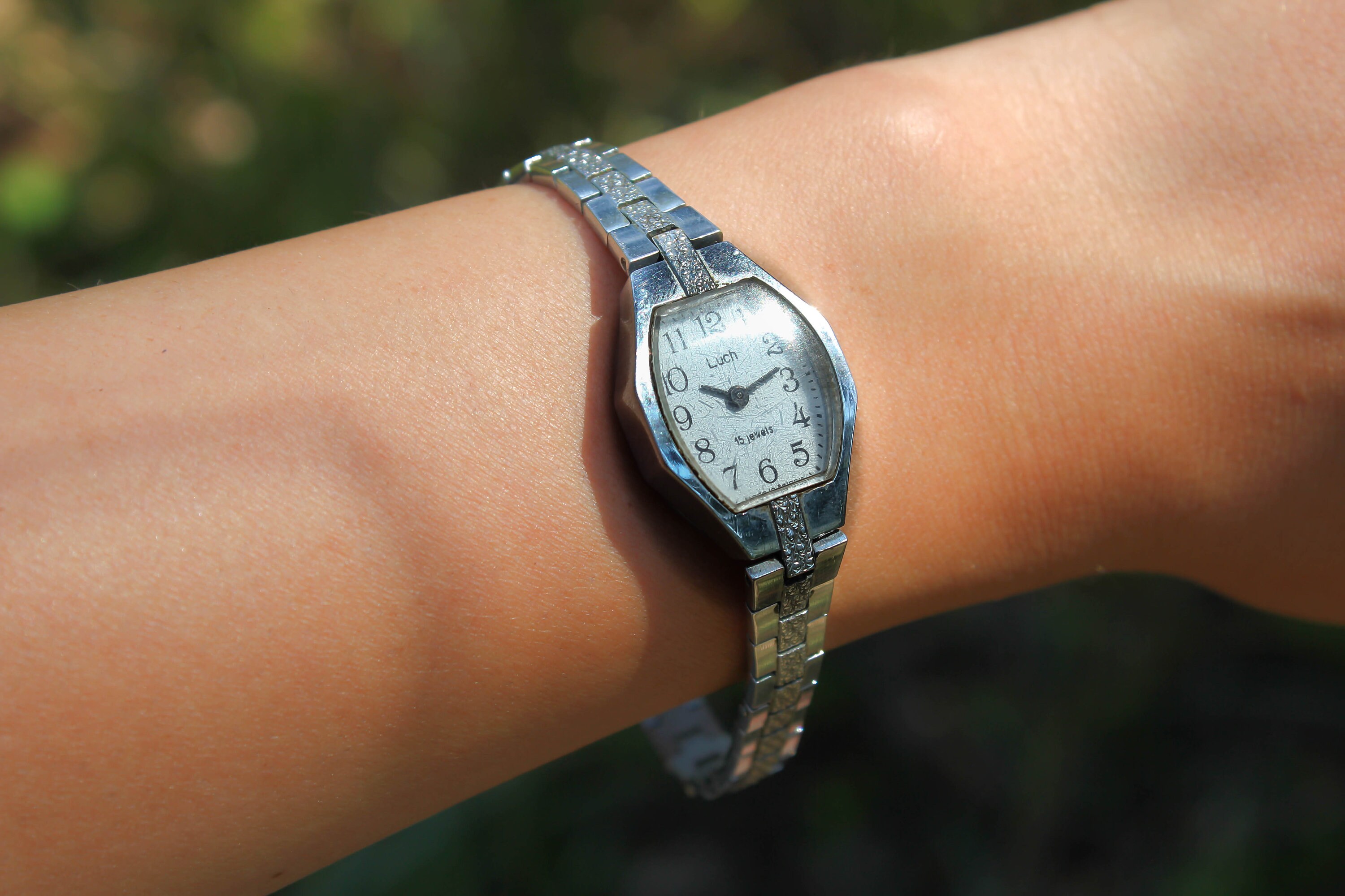 Vintage Soviet Women's Watch Luch Beautiful Stylish USSR CCCP Chrome ...