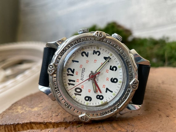 Vintage rare wrist watch Wostok with alarm, Gift for … - Gem