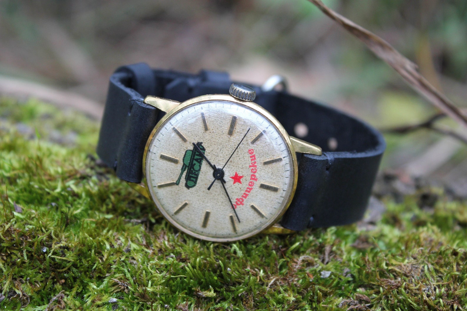 Soviet Watch, Raketa Gold Plated, Officer Watch With Tank, Commander ...