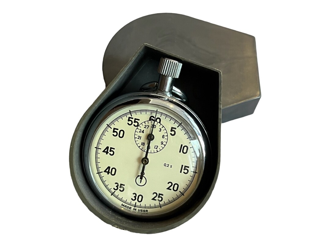 Slavic Vintage Chronometer Stopwatch, Mechanical Sports Timer, Soviet ...