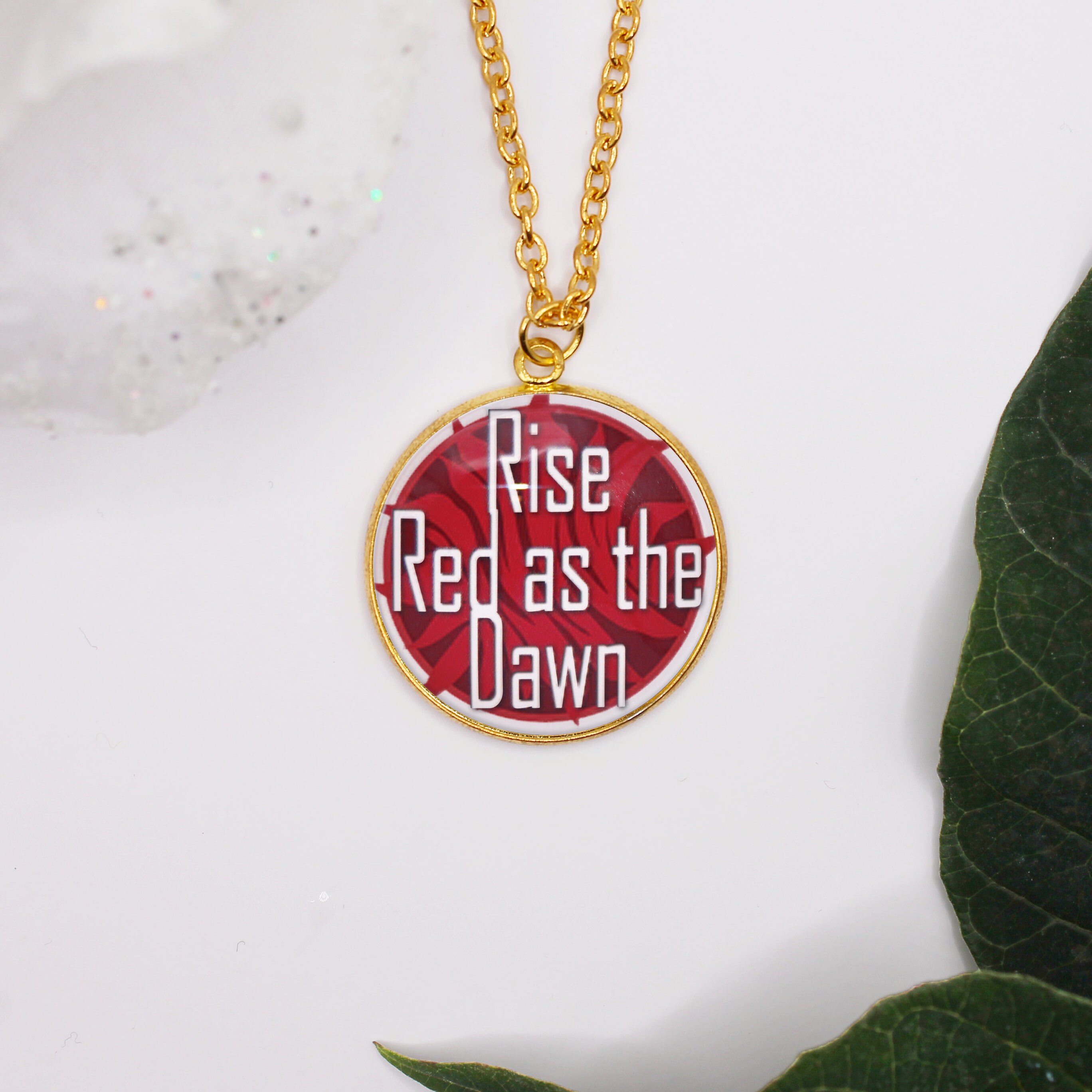 Rise Red as the Dawn Red Queen Necklace - Etsy