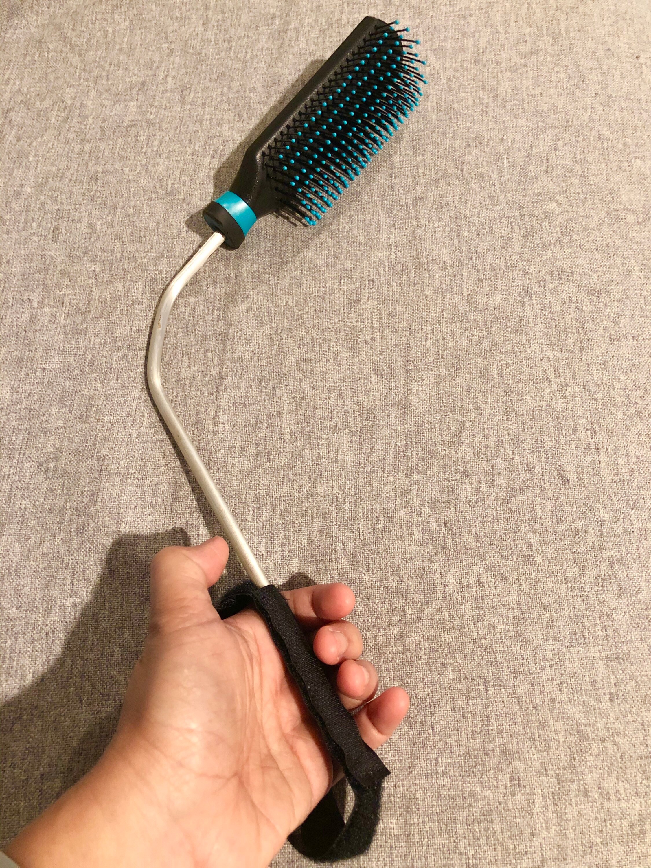 Adaptive Paddle Brush with Velcro hand straps | Etsy