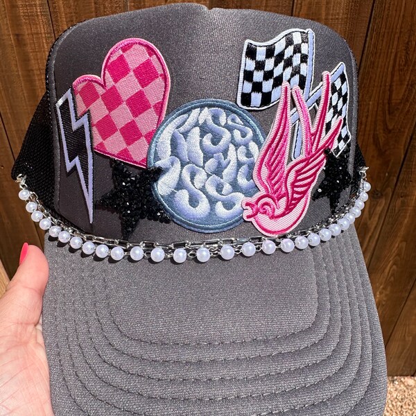 Womens Custom Patch Trucker Hat - Etsy