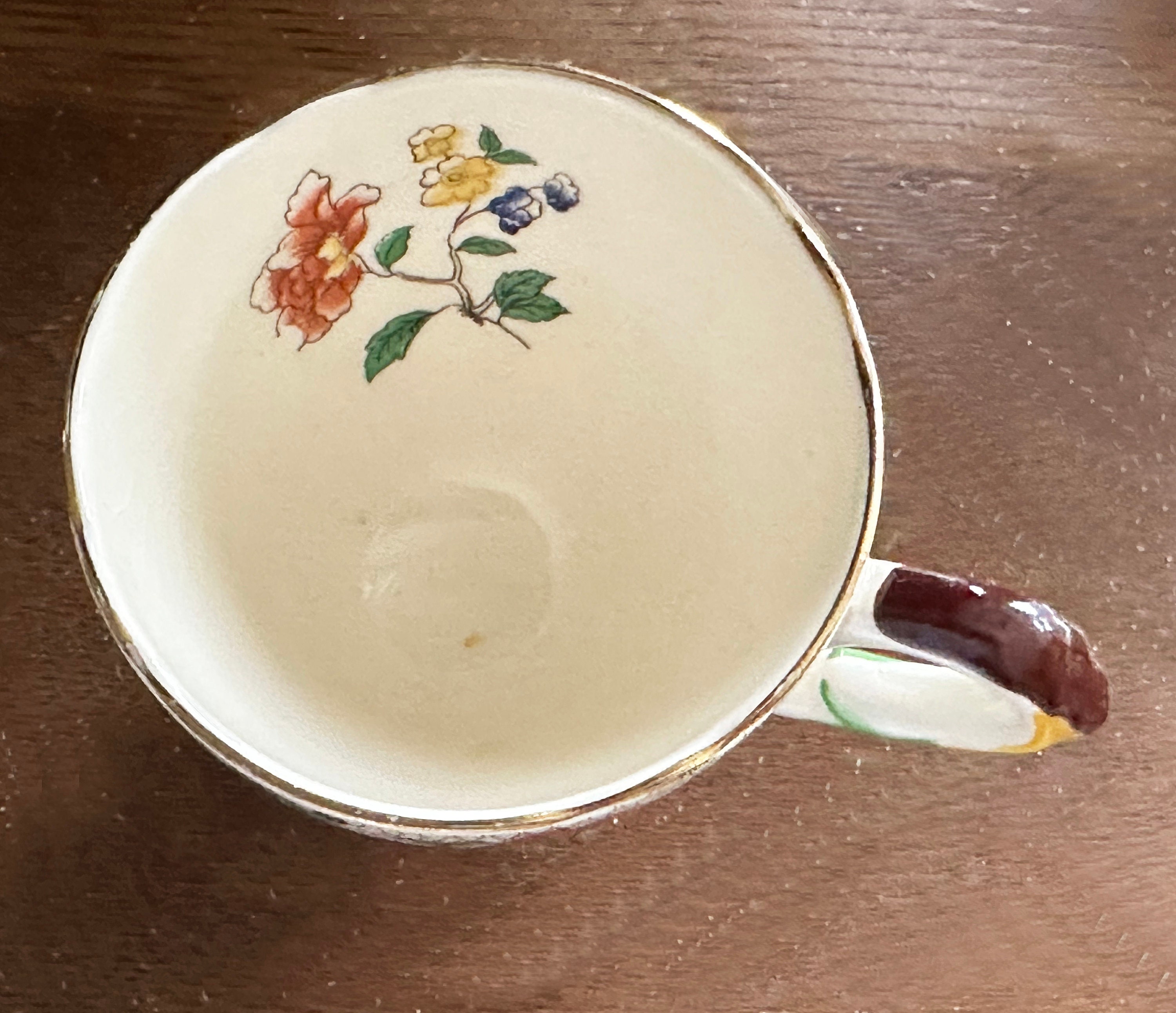 3 Bone China Pieces - Antique Cauldon 'floradora' Plate; Royal Cauldon ...