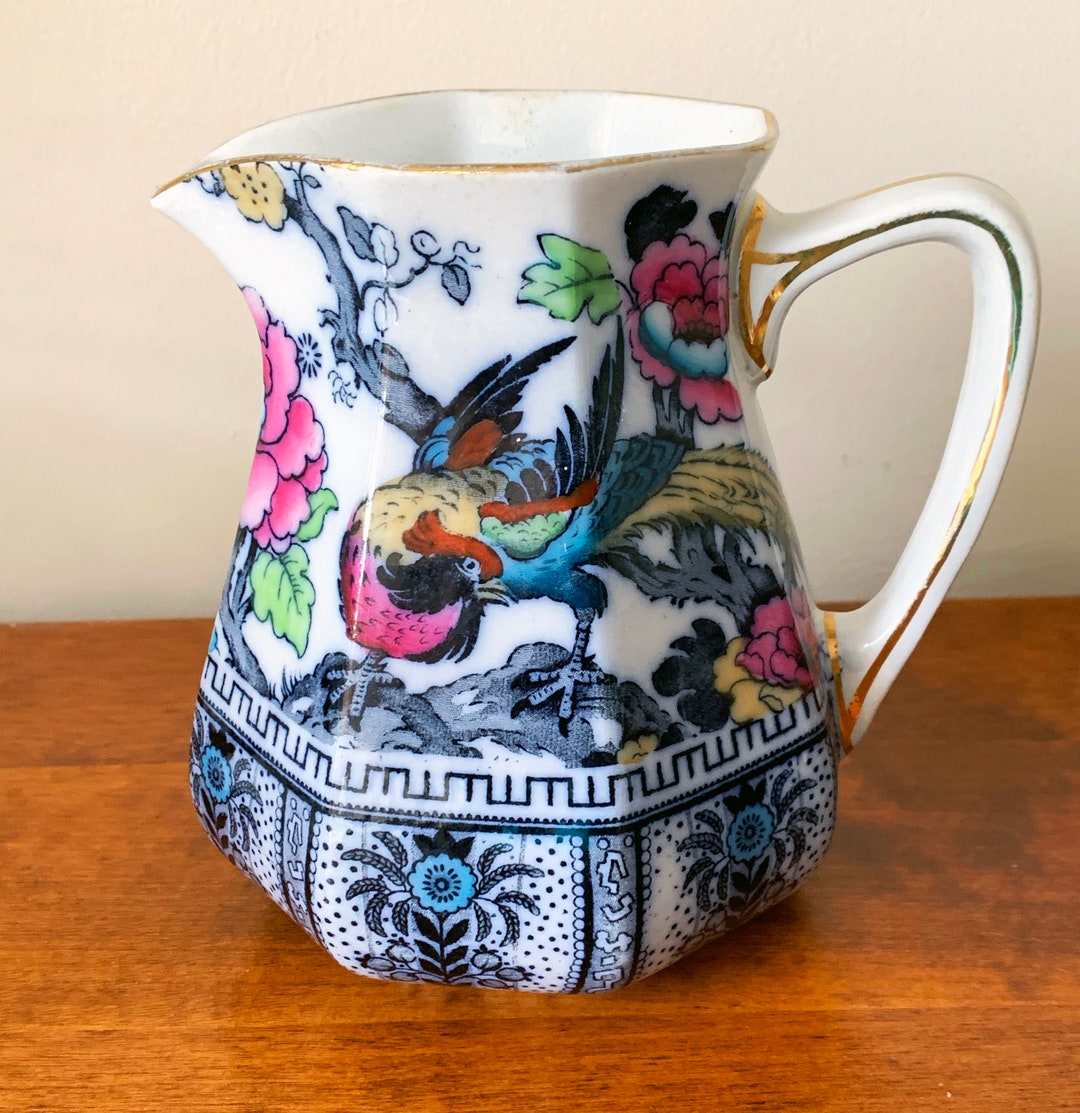 Antique Keeling & Co Losol Ware Jug in Shanghai Pattern - Etsy