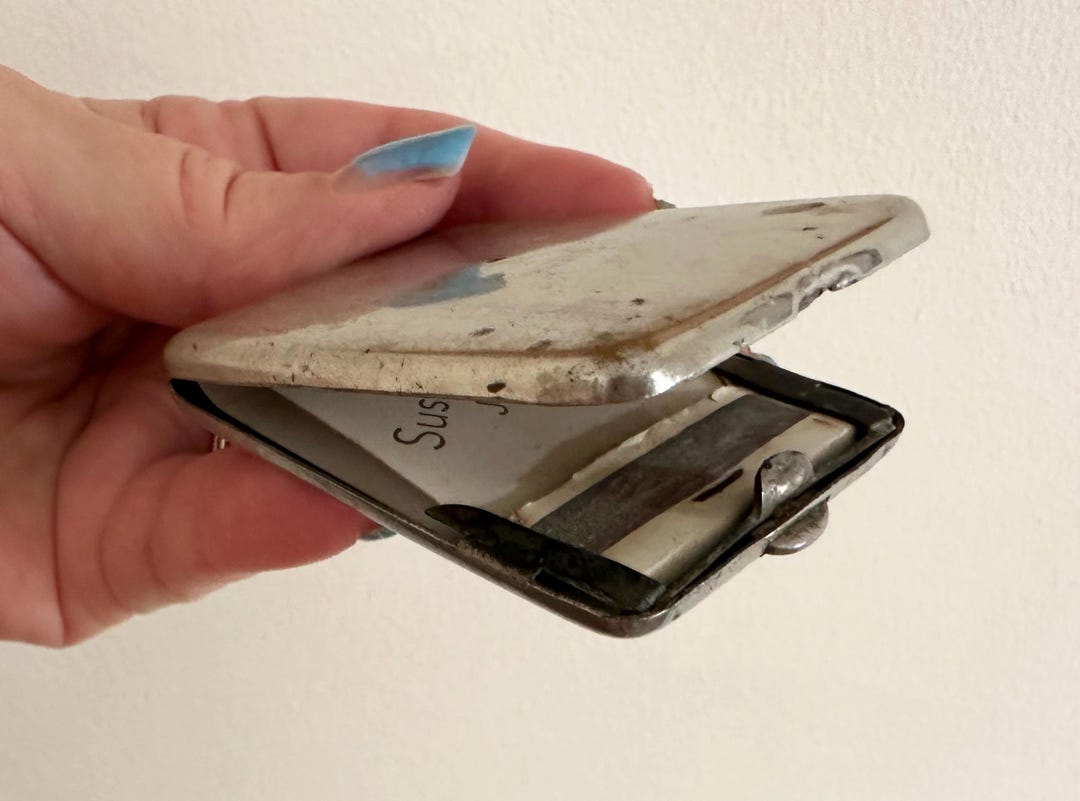 Silver Metal Matchbook Holder - Etsy