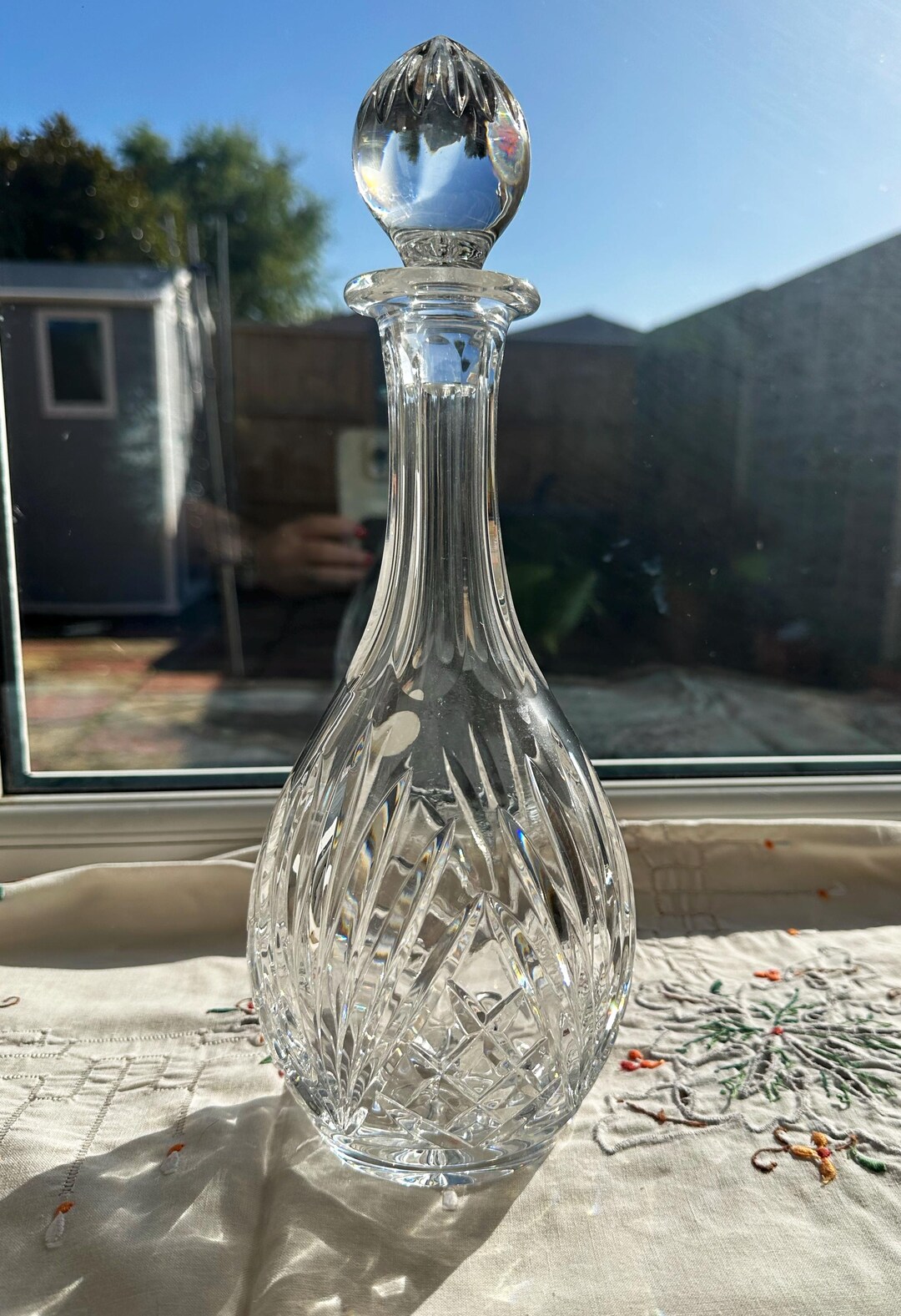 Czechoslovakia Cut Lead Crystal Decanter - Etsy