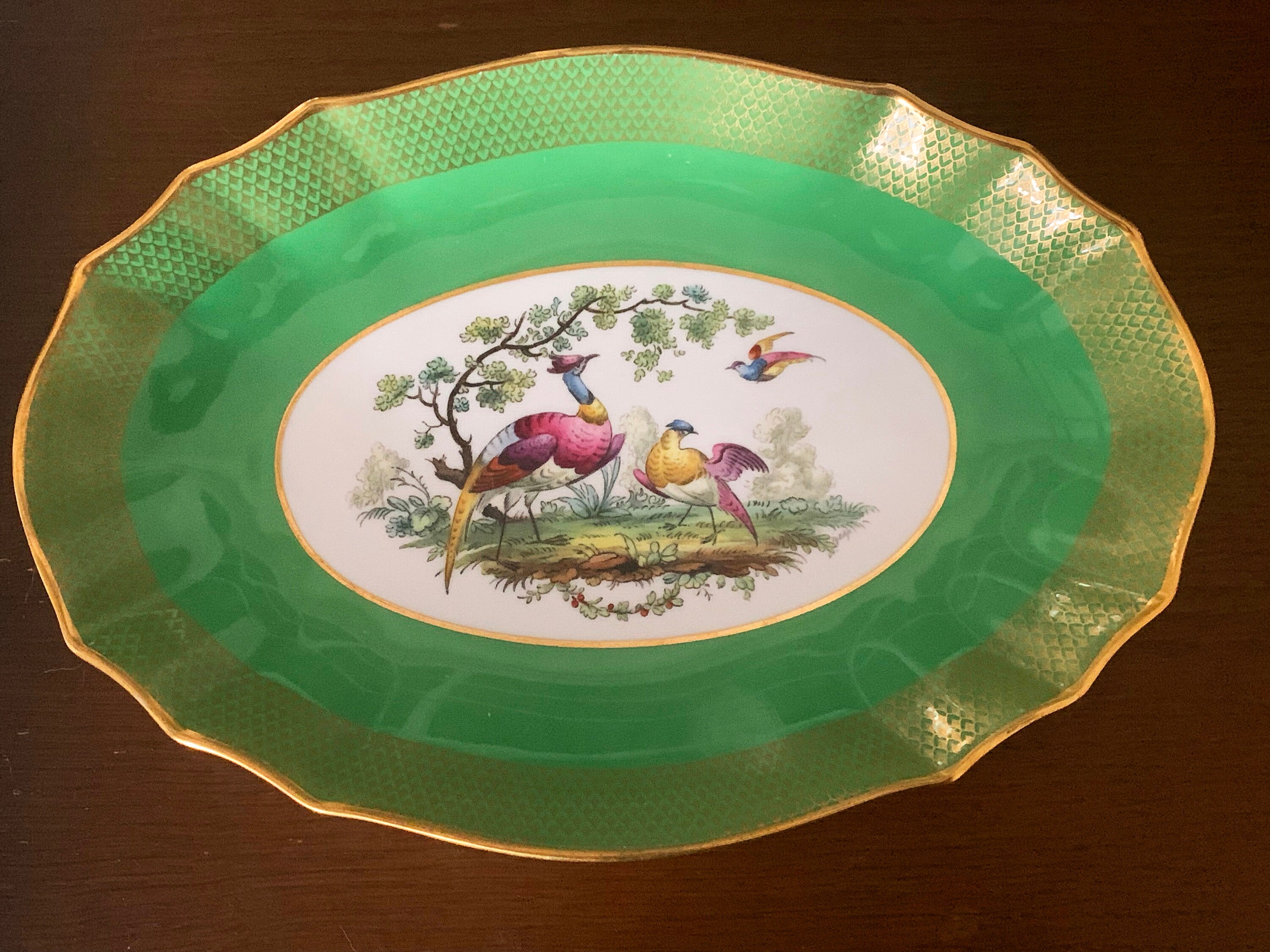 Pair of Antique Spode Highly Gilded Hand Painted Dishes - Etsy