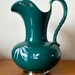German Hand Painted Twisted Handle Jug Vase Green 'handgemalt' - Etsy