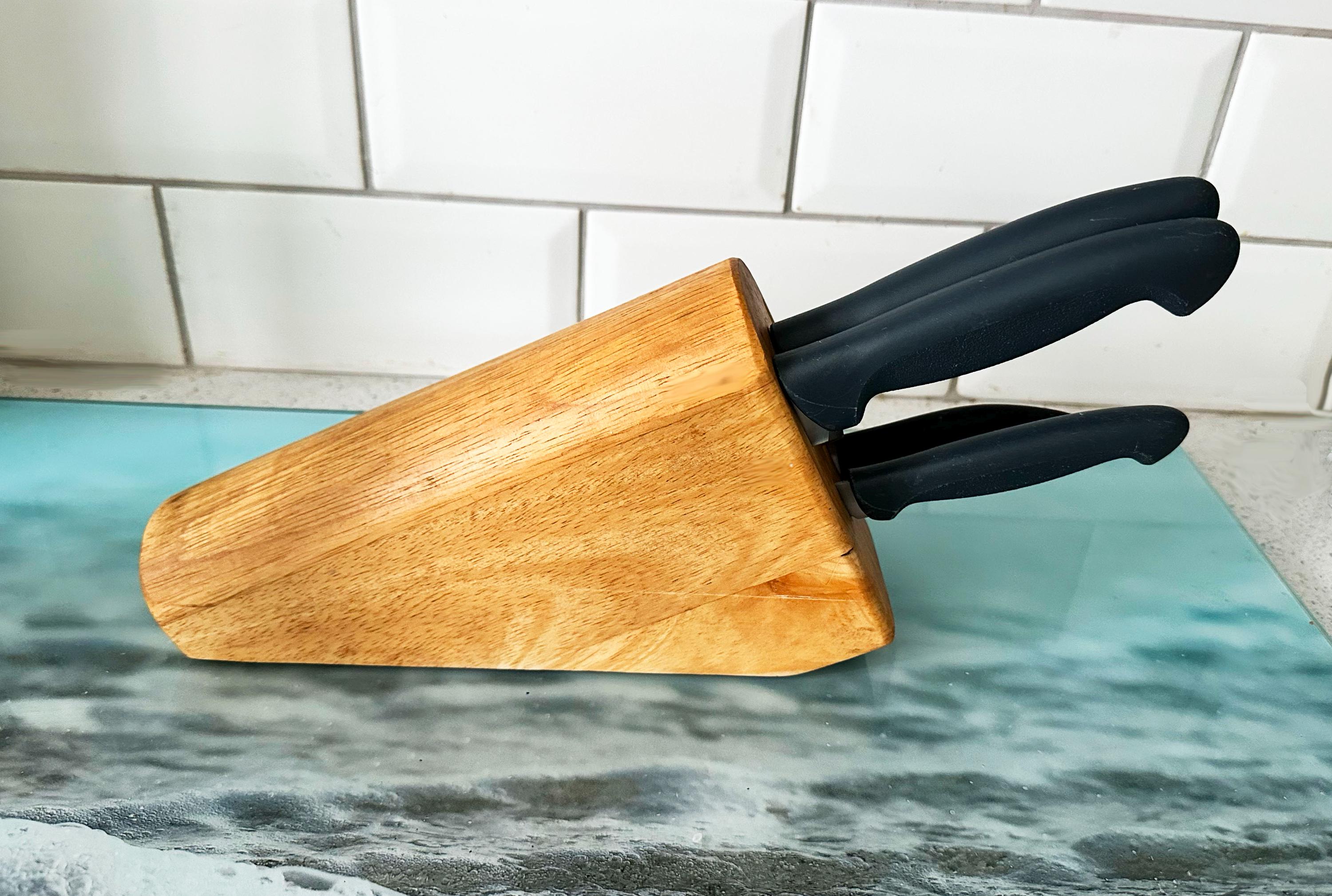 Vintage Debenhams Wooden Knife Block - Etsy