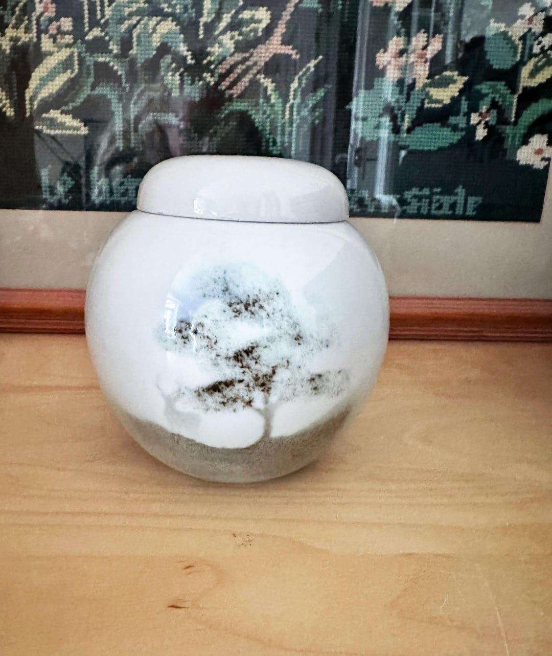 Highbank Porcelain Lochgilphead Scotland Ginger Jar Stag Pattern 1980s ...