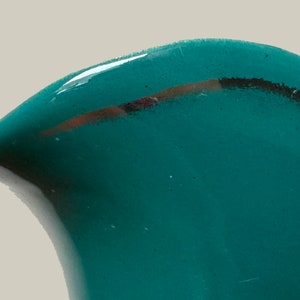 German Hand Painted Twisted Handle Jug Vase Green 'handgemalt' - Etsy