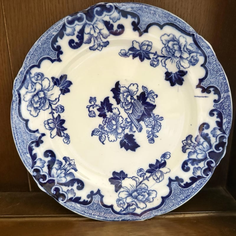 Vintage Blue Flow Dishes - Etsy UK