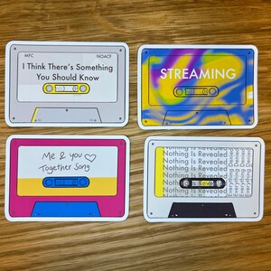 NOACF Cassette Stickers Matt Vinyl - Etsy