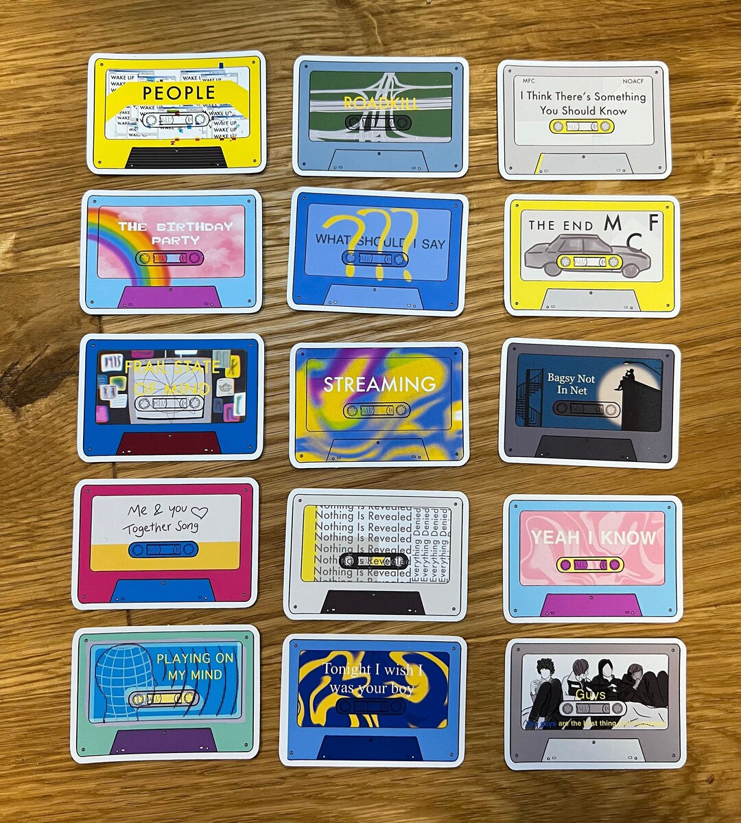 NOACF Cassette Stickers Matt Vinyl - Etsy