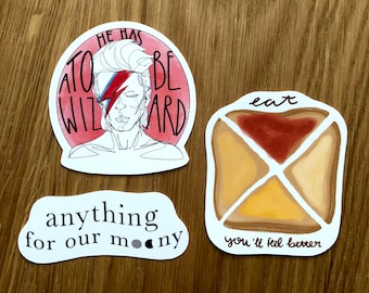 Moony Toast Sticker, Marauders Wolfstar Fanfiction Sticker, Gift for ...