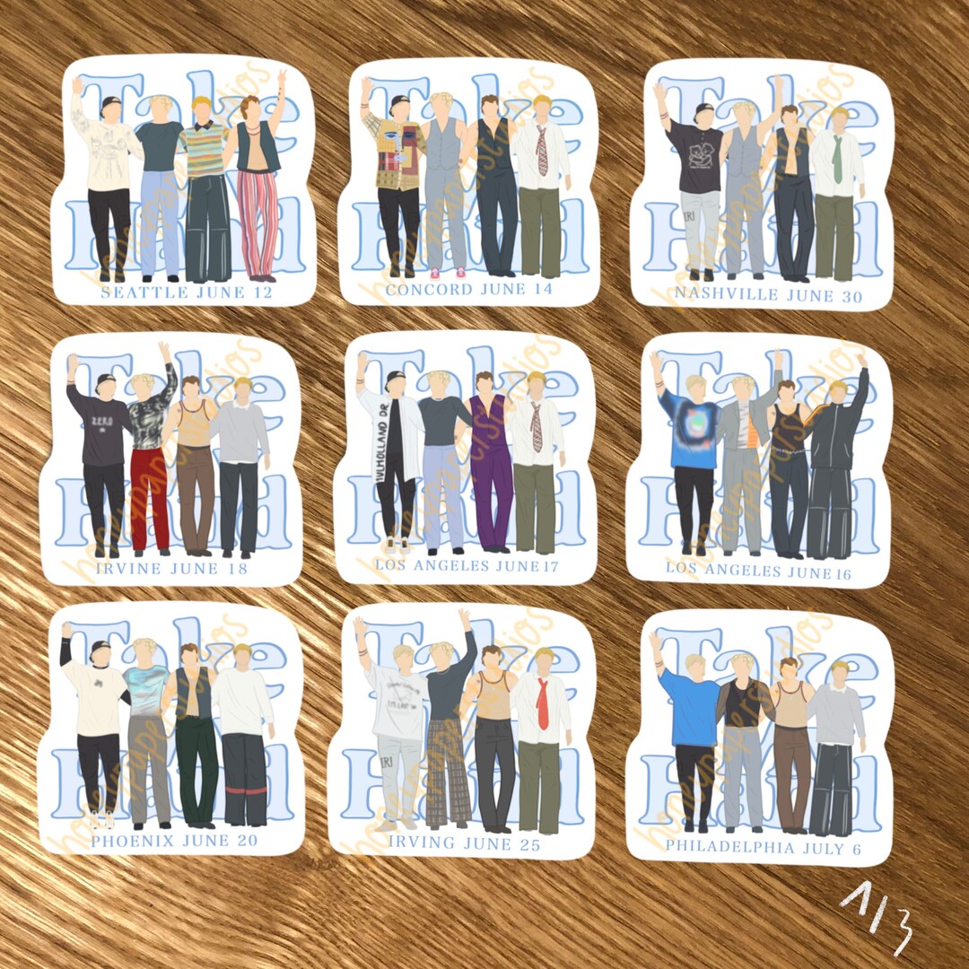 Take My Hand Tour Stickers different Cities US Canada - Etsy