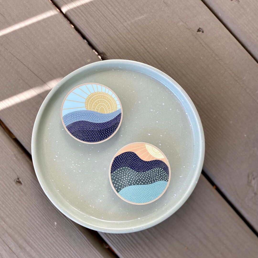 Sunrise Sticker- Sunset Sticker - North Carolina Beach and Mountains ...