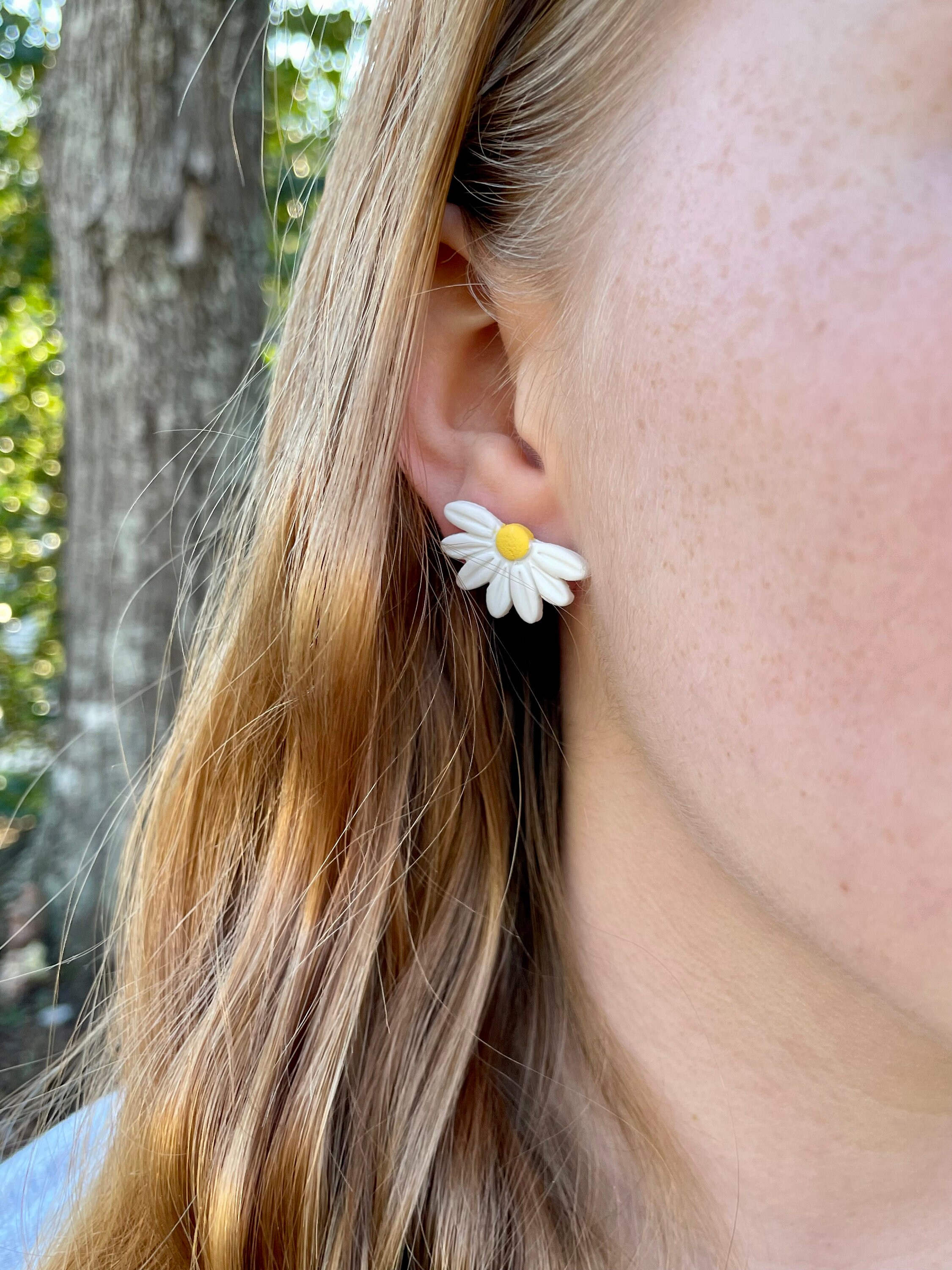 Daisy Scrunchie Set Daisy Flower Earrings Spring Accessories Sunflower ...