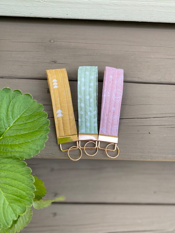 Key Fobs Modern Key Fobs Fabric Key Chains Key Wrist Let - Etsy