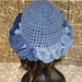 Handcrafted Ruffle Crochet Hat - All Things Blue - Etsy