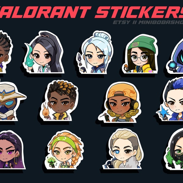 Valorant Chibi Stickers - Etsy