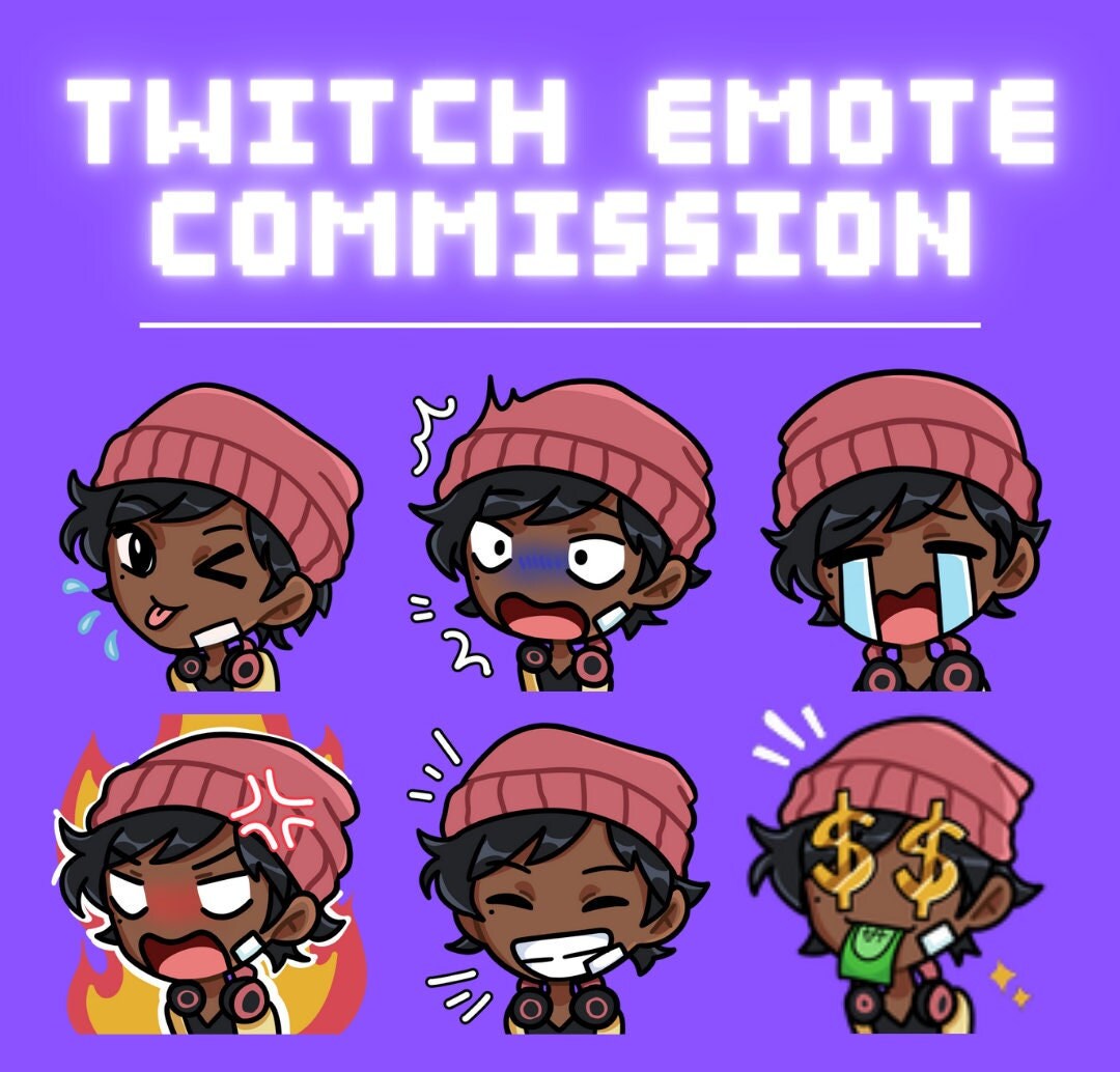 Twitch Emote Commission | DIGITAL DOWNLOAD - Etsy